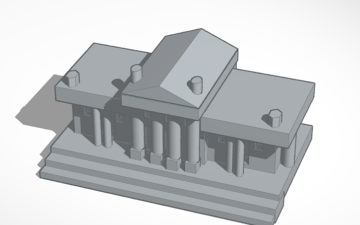 3D design Building Blueprints - Tinkercad