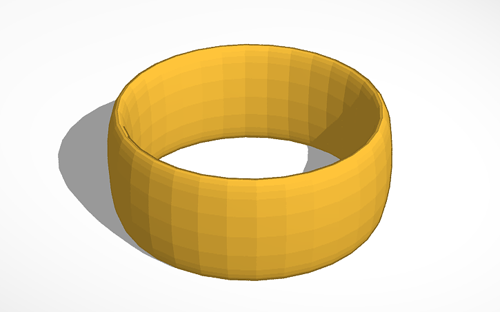 3D design plain ring | Tinkercad