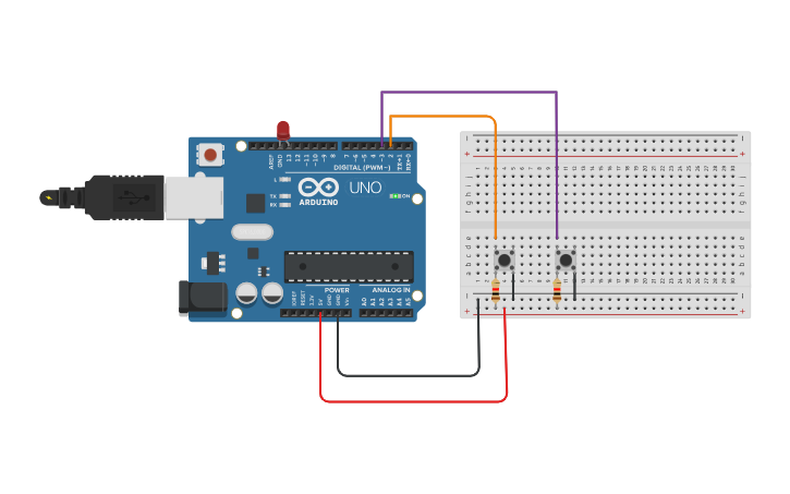 Circuit design tutorial 2 ejercicio 1 - Tinkercad