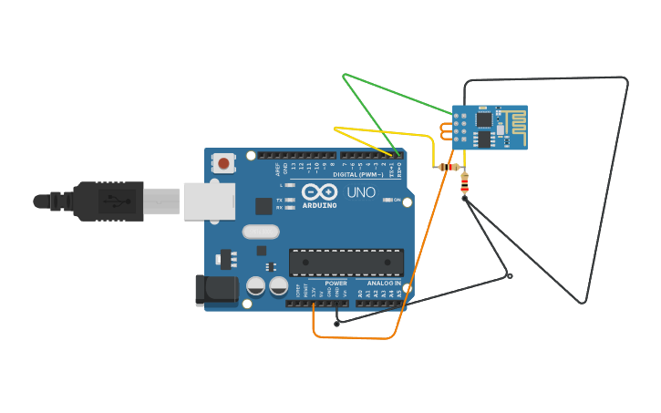 Circuit design WI-FI - Tinkercad