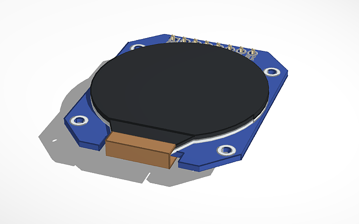 3D design GC9A01 Screen - Tinkercad