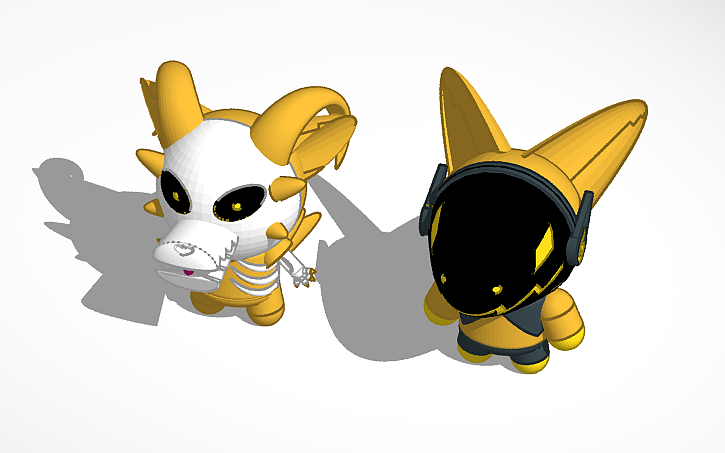 3D design Copy of chibi riot and protogen tamashi (Yellow Version ...