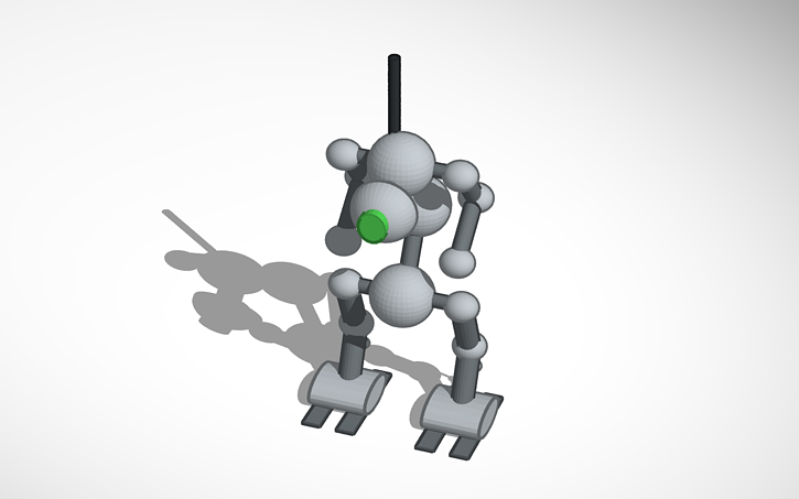 3D design BubbleBot - Tinkercad