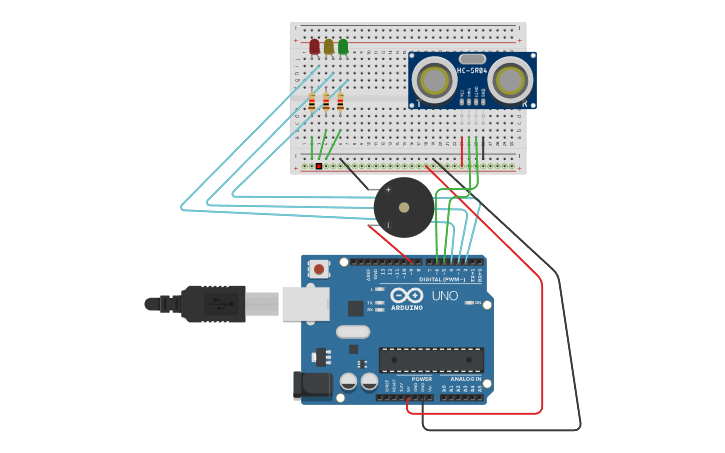 Circuit design Asly Londoño-Parqueadero - Tinkercad