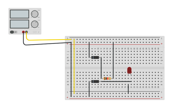 Circuit Design Drl And Gate Tinkercad
