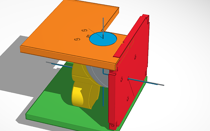 3D design 114mm Part#15/16 Alignment Visualization - Tinkercad