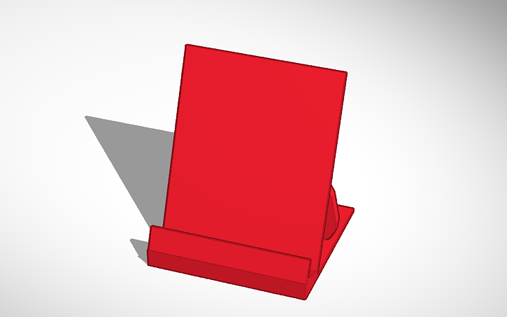 3D design phone stand - Tinkercad