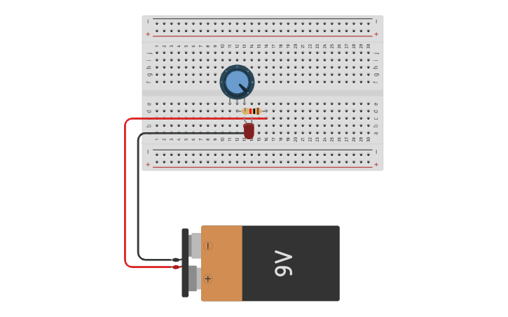 Circuit design ejercicio 1 - Tinkercad