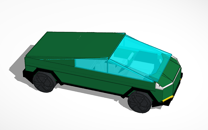 3D design Military Tesla Cybertruck Read Descr! - Tinkercad
