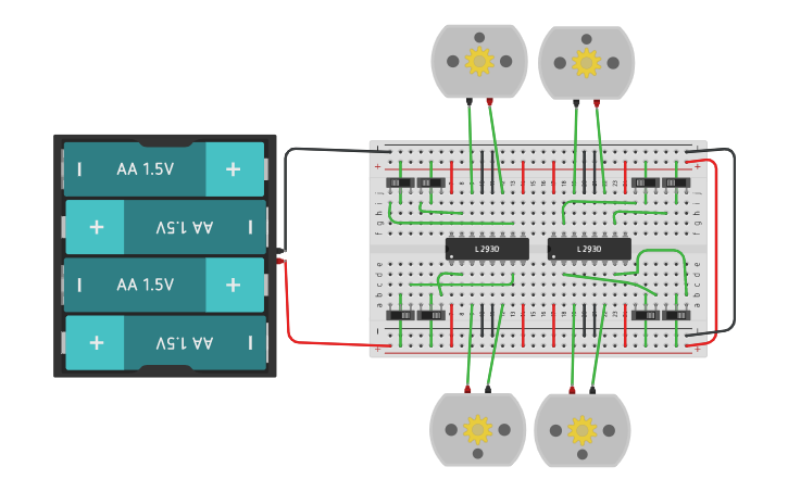 Circuit design task2 rc car - Tinkercad