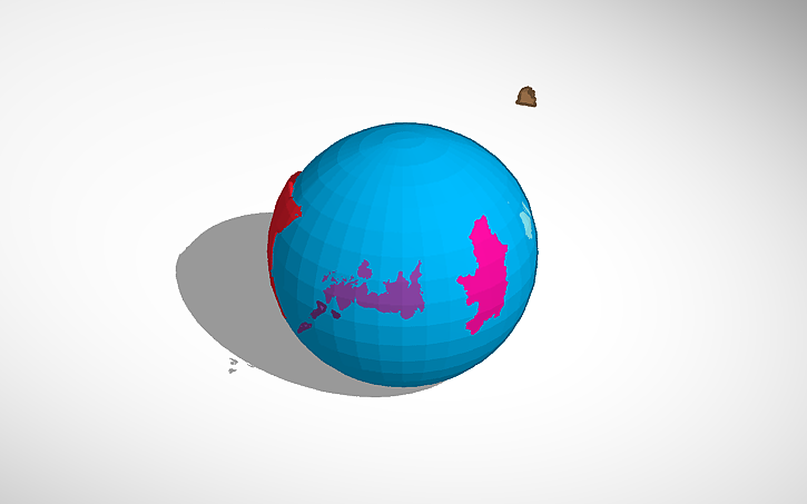 3D design Globe 3D - Tinkercad