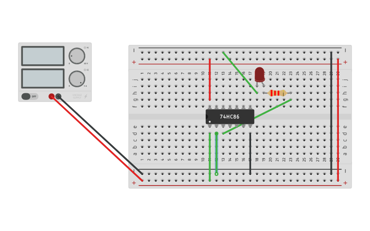 Circuit design Lab 1 Q6 | Tinkercad