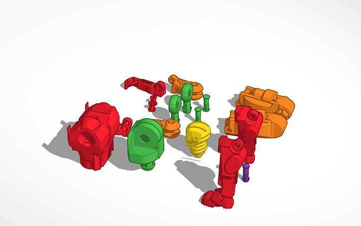 3D design Ironman action figure - Tinkercad