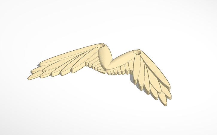 3D design Wings - Tinkercad