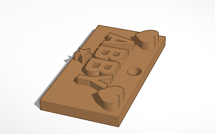 3d Design Nametag Tinkercad