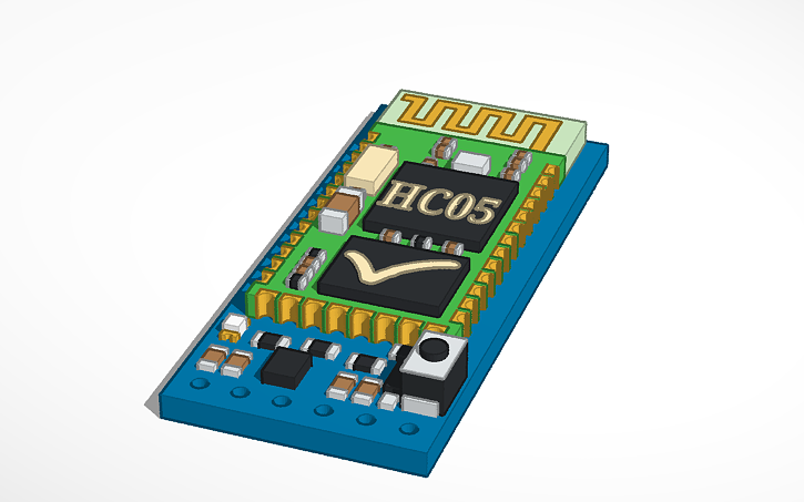 3D design Copy of Copy of Arduino Bluetooth HC05 - Tinkercad