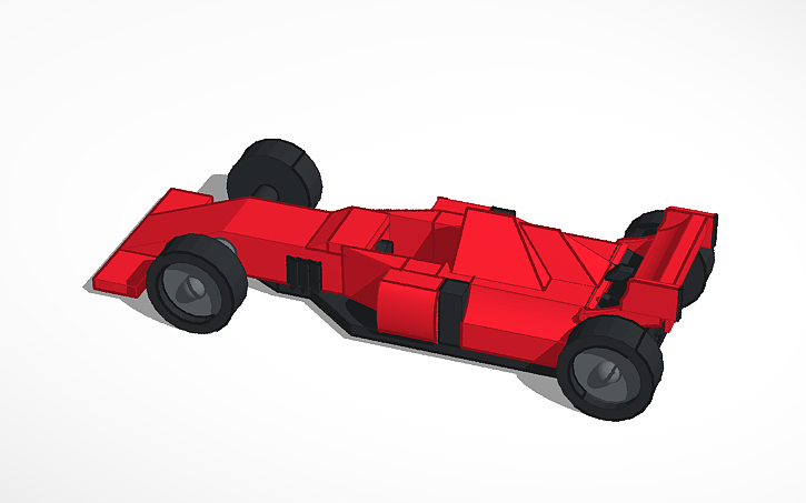 3D design Formula 1 Car - Tinkercad