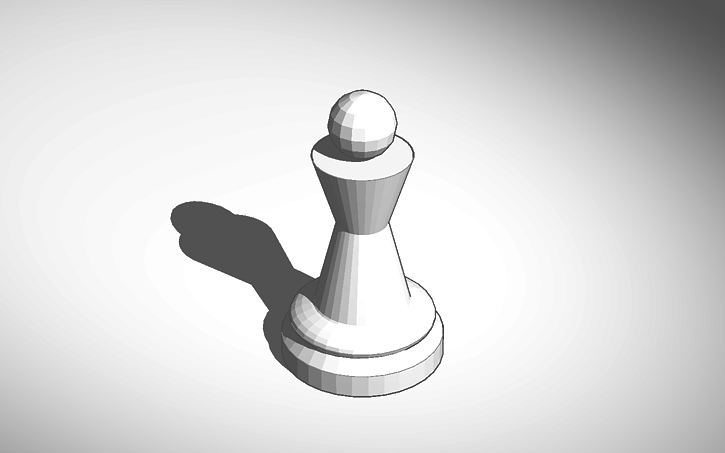 3D design pawn - Tinkercad