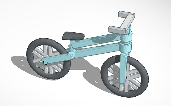 3D design Actual Working Bike - Tinkercad