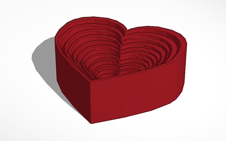 3D design valentines - Tinkercad