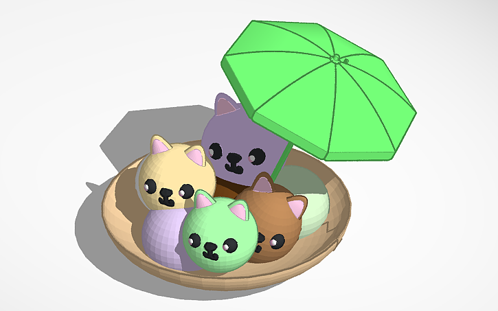 3D design Kitty ice cream dish! - Tinkercad