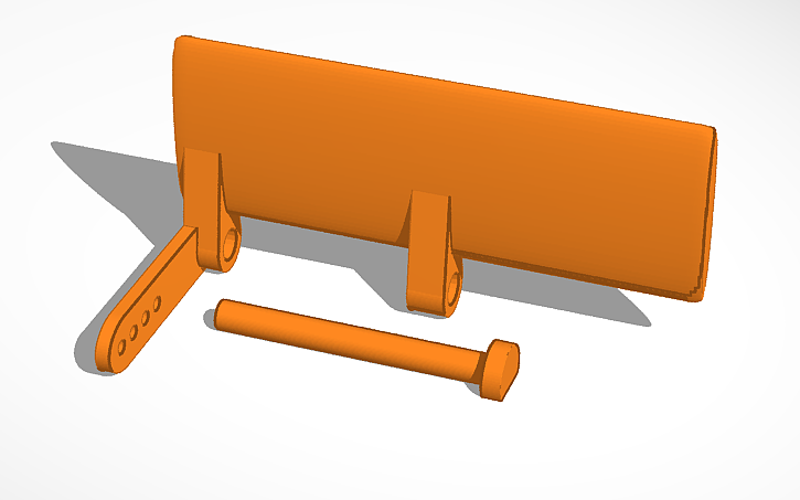 3D design Rudder - Tinkercad