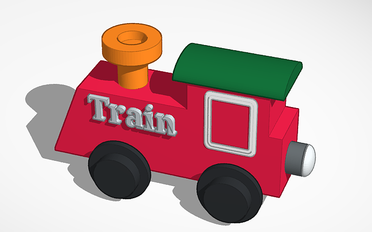 3D design train ye - Tinkercad