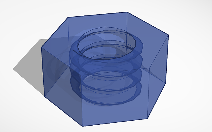 3D design Nut - Tinkercad