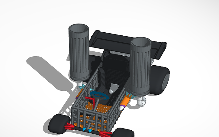 3D design drag cart aka THE BULLET | Tinkercad