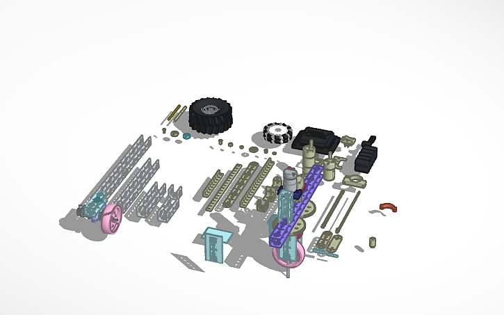 3D design Copy of Copy of Swerve Drive V2 | Tinkercad
