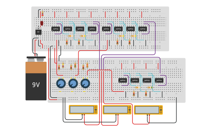 Circuit design NAC 3 - Sistemas Cyber Físicos | Tinkercad