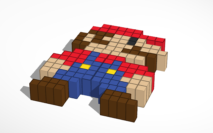 3D design Super mario - Tinkercad