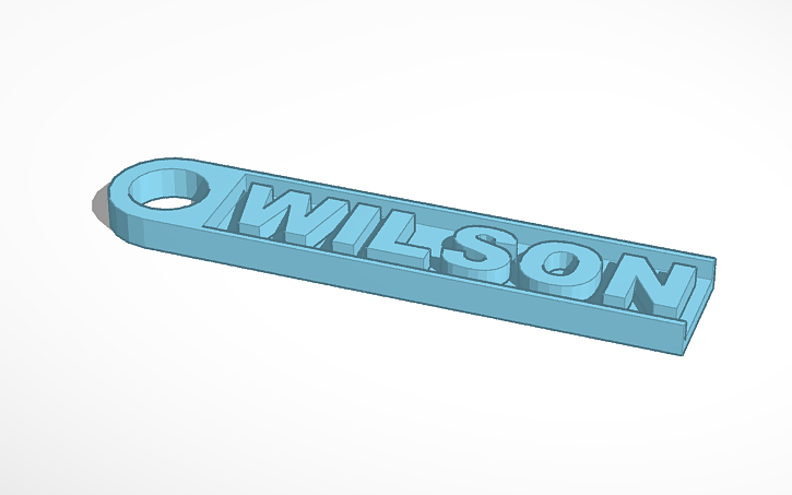 3D design Wilson_Key | Tinkercad