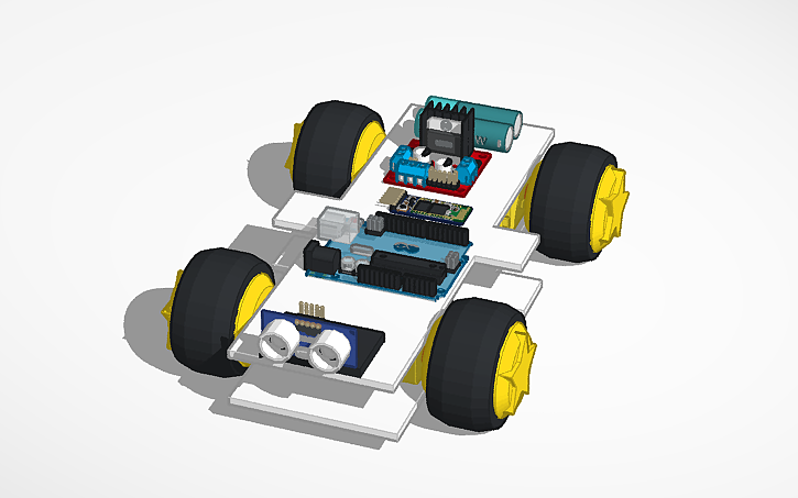 3D design Copy of ROBOT CAR - Tinkercad