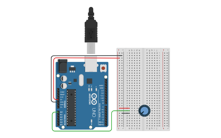 Potentiometer Tinkercad