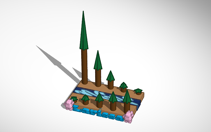 3D design Algebra Geometric/Arithmetic Project - Tinkercad