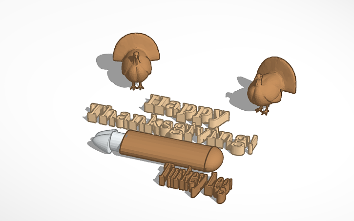 3D design Happy Thanksgiving! | Tinkercad