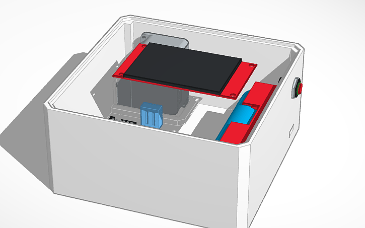 3D design case weather station - Tinkercad