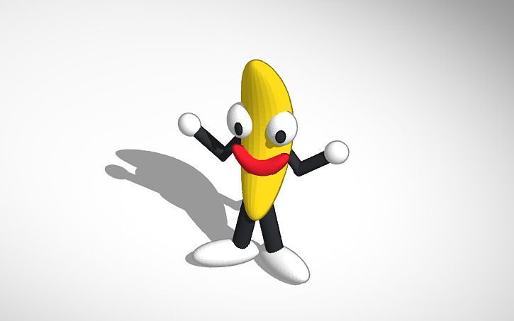 3D design Banana - Tinkercad