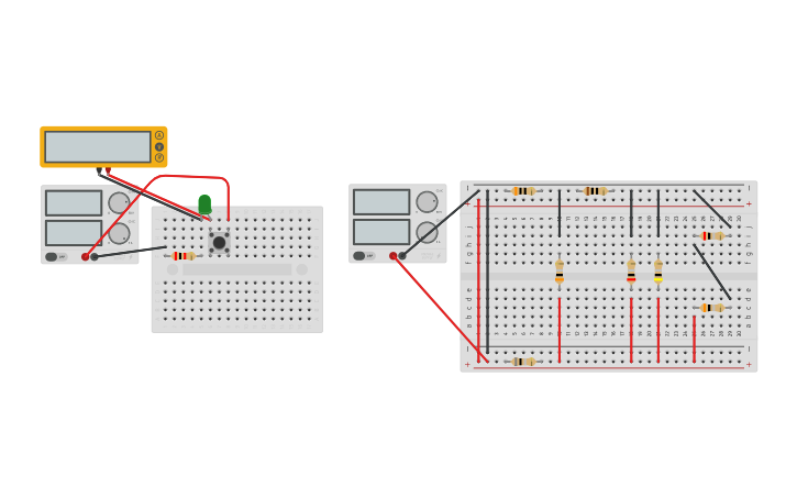 Circuit design Práctica 4- Circuito Mixto- Thinkercad | Tinkercad