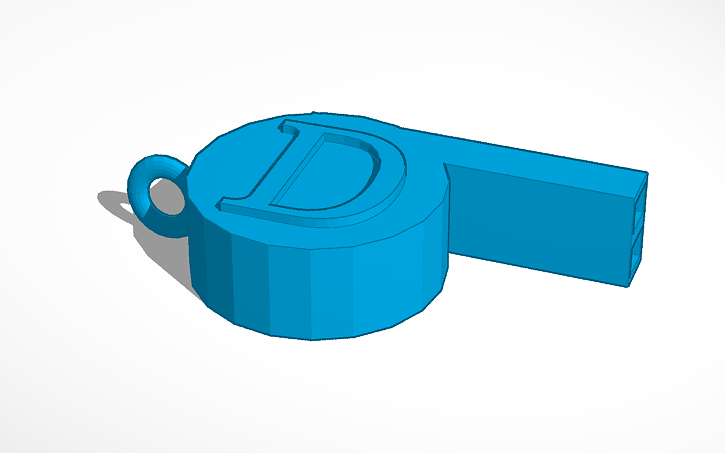 3D design THE D WHISTLE | Tinkercad