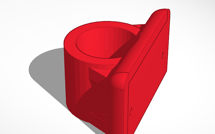 3D design PVC Pipe Mount-Side - Tinkercad