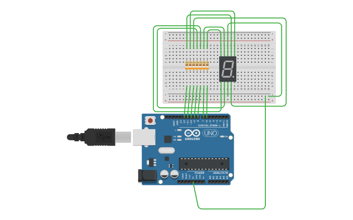 Circuit design Counter - Tinkercad