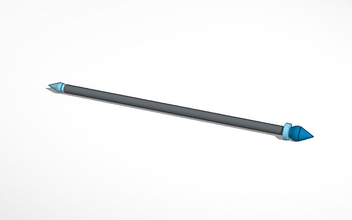 3D design Tidal Staff - Tinkercad
