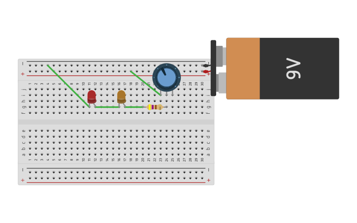 Circuit Design Dimming Led Using Pot Tinkercad