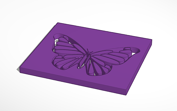 3D design Butterfly - Tinkercad