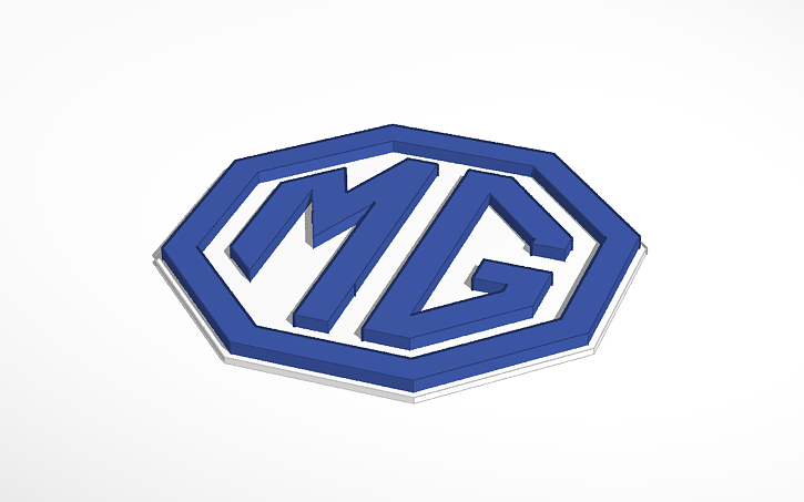 3D design MG Logo - Tinkercad