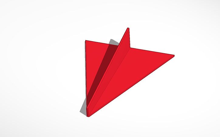 3D design ''paper airplane'' - Tinkercad