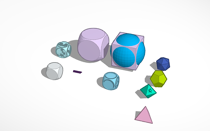 3D design Dice - Tinkercad