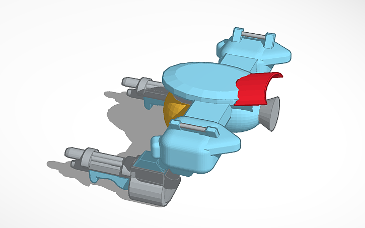 3D design Red Tail - Tinkercad